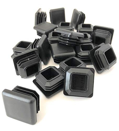 1 Inch Square Tubing End Caps (20 PK) (10-14 Gauge for Thicker Wall ...