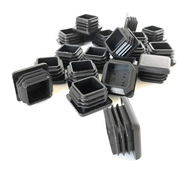 1 Inch Square Tubing End Caps (20 PK) (14-20 Gauge for Thinner Wall ...