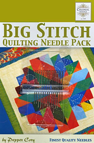 Colonial Needle CN-PC-2 Big Stitch Quilting Needle Pack by Pepper Cory ...