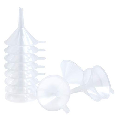 Small Funnel, 12 Pack 2.16inch Clear Plastic Mini Funnels for Science ...