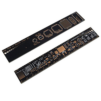 MakerFocus 2pcs PCB Ruler 6 Inch 15cm Measuring Tool Resistor Capacitor ...
