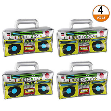 4 Pack Inflatable Boombox 177 Inch Inflatable Boom Box PVC Radio ...