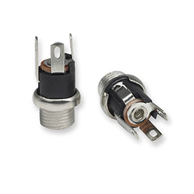 FolioGadgets 55mm x 25mm DC Power Jack Female Panel Mount Connector 20 ...