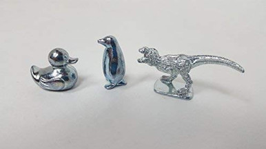 Monopoly Token Replacements (Set of Three) Rubber Duck, Penguin and ...