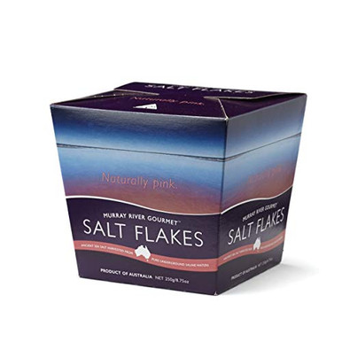 Murray River Pink Salt Flakes Chefs Box. Gourmet pure natural low ...