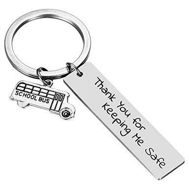School Bus Driver Appreciation Gifts School Bus Key Chains Thank You ...