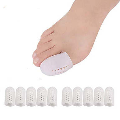 Big Toe Protector, 10PCS Breathable Gel Toe Cap Silicone Toe Cover ...