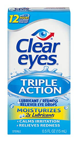Clear Eyes Triple Action Lubricant Redness Relief Eye Drops 05 FL OZ ...