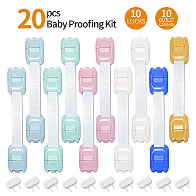 Child Safety Cabinet Locks - 10 Pack Baby Proofing Locks Kit for Home ...