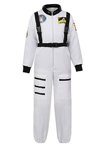 AOLAIYAOQU NASA Astronaut Costume for Kids Space Jumpsuit Dress up ...