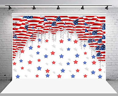 US Flag Balloons Photography Backdrop for Happy Retirement 10x7FT ...