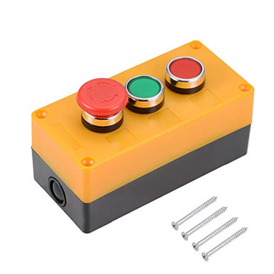 uxcell Push Button Switch Box Momentary Red Green Switches and ...