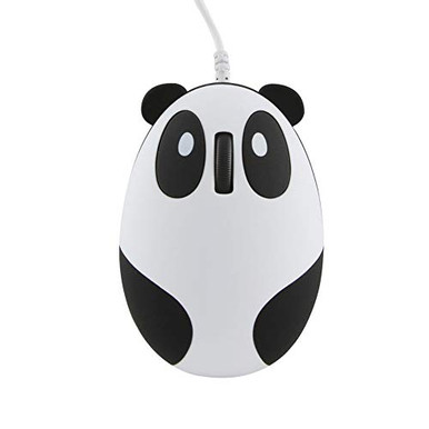 CHUYI Super Cute Animal Wired Mouse Cartoon Panda Mouse Mini Travel ...
