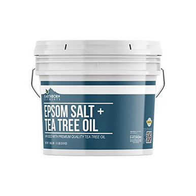 Tea Tree Epsom Salt (1 Gallon Bucket) by Earthborn Elements, Infused ...