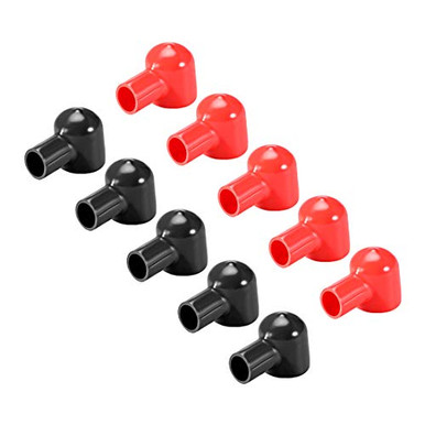 uxcell Battery Terminal Insulating Rubber Protector Covers for 20mm ...