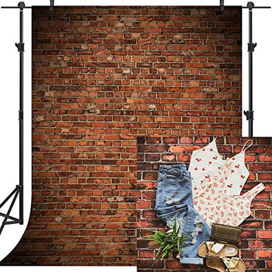 Dobeans 8x8ft Brick Wall Photography Backdrop Vintage Red Brick ...