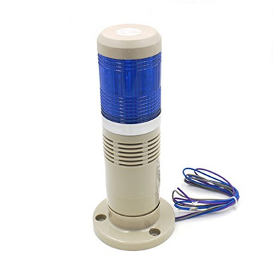 Baomain Alarm Warning Continuous Light DC 24V Industrial Buzzer Blue ...