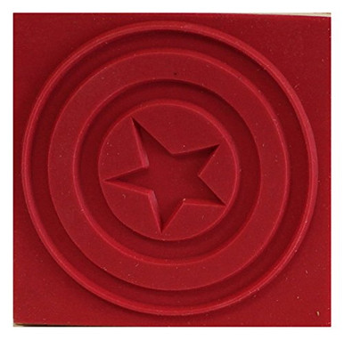 Rubber Stamp Marvel Comics Retro Captain America Shield Rubber Stamp ...