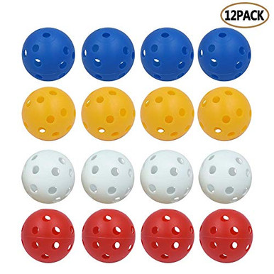 Perforated Plastic Colored Golf Practice Ball 40mm Indestructible ...