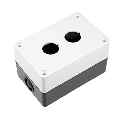 uxcell Push Button Switch Control Station Box 22mm 2 Button Hole ...