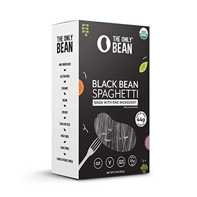 The Only Bean - Organic Black Bean Spaghetti Pasta, Gluten Free Noodles ...