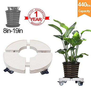 Indoor Plant Stand with Wheels - Large Potted Planter Plant Stand on ...