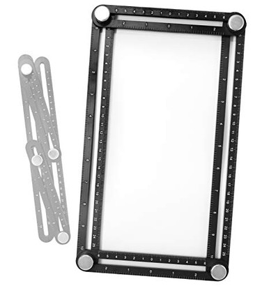 VViViD Heavy-Duty Adjustable Ruler (Angularizer 4 Holder Black Aluminum ...