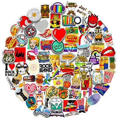 100/Pack Stickers Waterproof VSCO Stickers(100-500Pcs/Pack) - Aesthetic ...