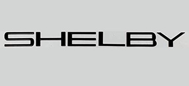 SF Sales USA Glossy Black Front Splitter Lip Spoiler Letters for Shelby ...