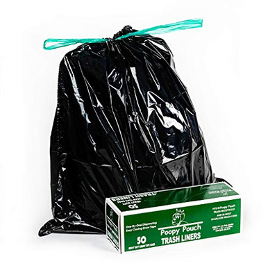 Poopy Pouch PP-13 GAL Heavy Duty Draw Tape Trash Receptacle Liners, 13 ...