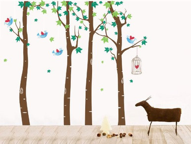 Pop Decors Removable Vinyl Art Wall Decals Mural for Nursery Room ...