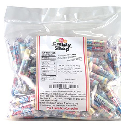 Sugarman Candy Wonka SweeTARTS Twist Wrap Candies in Bulk 2Lbs Pack ...