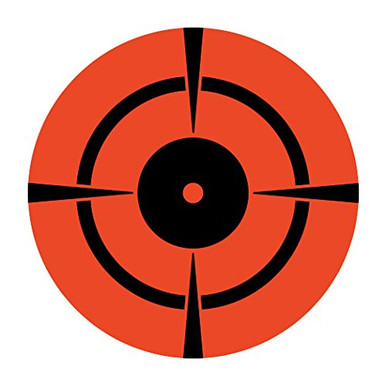 Neon Red Orange 3 Inch Bullseye Shooting Target 250 Targets ...