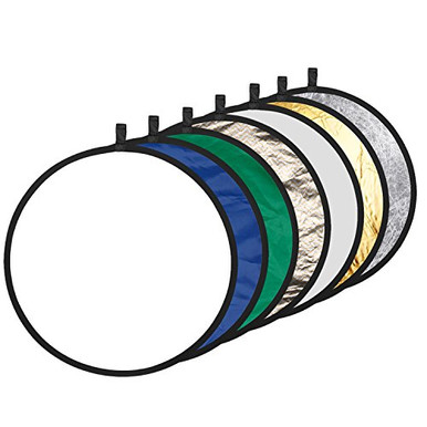 Neewer 7-in-1 Round Collapsible Mini Light Reflectors Multi Photo Disc ...