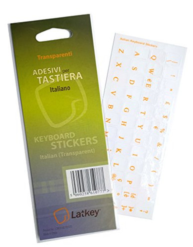 Italian Keyboard Stickers for Laptop Desktop PC Computer Keyboard ...