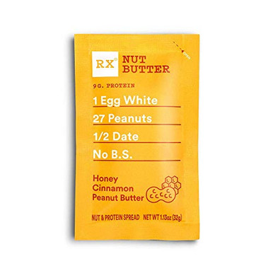 RX Nut Butter Honey Cinnamon Peanut Butter 10 Count Keto Snack Gluten ...