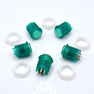WINIT 5 Piece 24mm LED Illuminated Push button Built-in Switch 5V ...