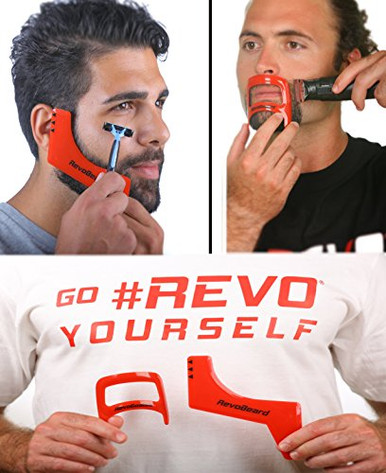 Revo Beard & Goatee Shaping Grooming Kit - Template for Shaving ...