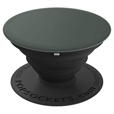 Midnight Green Solid Color Background Design PopSockets Grip and Stand ...