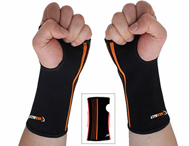 NeoAlly Wrist and Forearm Compression Sleeve Support Brace for Carpal ...