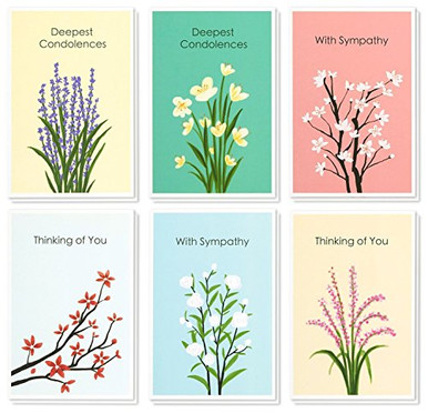Sympathy Cards - 36-Pack Sympathy Cards Bulk, Greeting Cards Sympathy ...