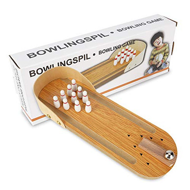 Wooden Mini Bowling Game Set, Echeer Desktop Bowling Game Early ...