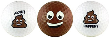 EnjoyLife Inc Poop Group Emoji Golf Ball Gift Set - Warehousesoverstock