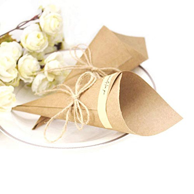 JZK 50 x DIY kraft paper placeholder invitation card favour for wedding ...