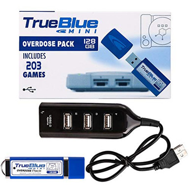 PeleusTech True Blue Mini Overdose Pack for PlayStation Classic - 128GB ...