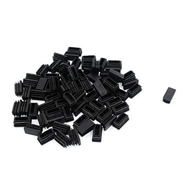 MTMTOOL 12 x 06 Rectangle Tubing End Caps Plastic Plugs Black Tube Caps ...