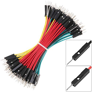 Premium Breadboard Jumper Wires Male Female Square Head 01 26AWG 5 ...
