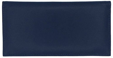 Blue Basic Leather Checkbook Cover - Warehousesoverstock