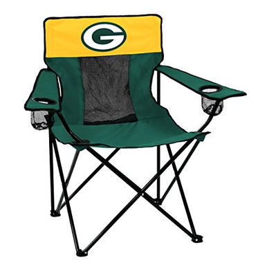 Logo Brands NFL Green Bay Packers Folding Elite Chair with Mesh Back ...