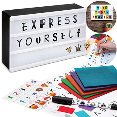 Discovery Kids DIY Light Up Cinema Box, Customizable Backlit Message ...